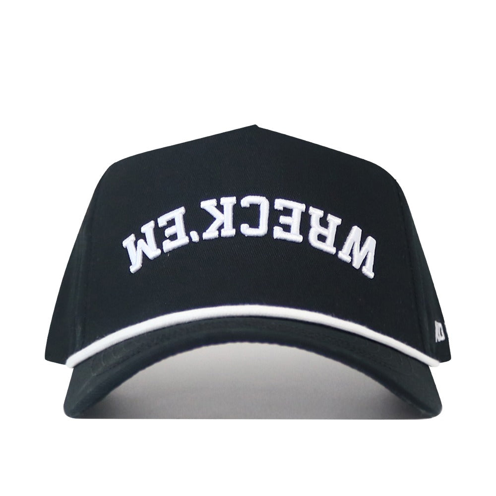 Upside Down WRECK 'EM Hat - Blackout – No Rivals
